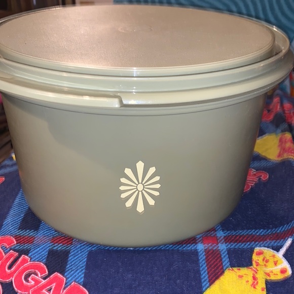 Tupperware | Dining | Tupperware Green Canister With Lid Vintage 7s ...